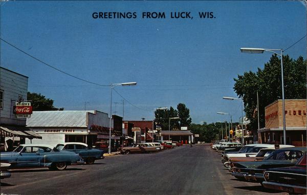 Street Scene Luck, WI