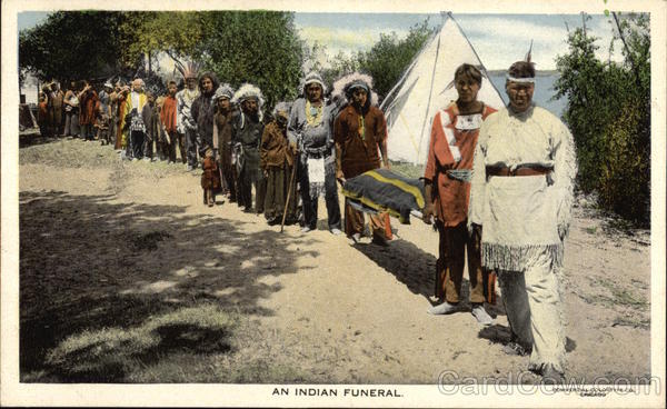 An Indian Funeral Native Americana