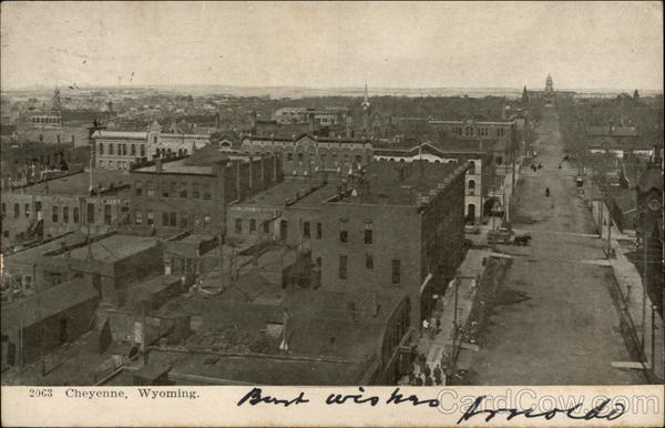 Aerial View of City Cheyenne, WY