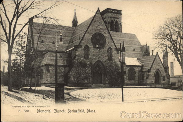 View of Memorial Church Springfield, MA