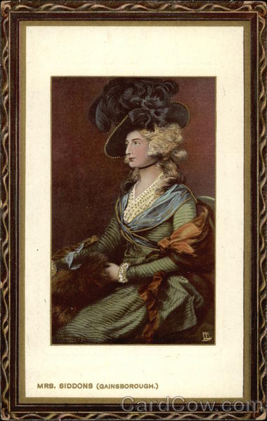 Mrs Siddons by Thomas Gainsborough Art