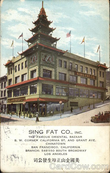 Sing Fat Co., Inc San Francisco, CA