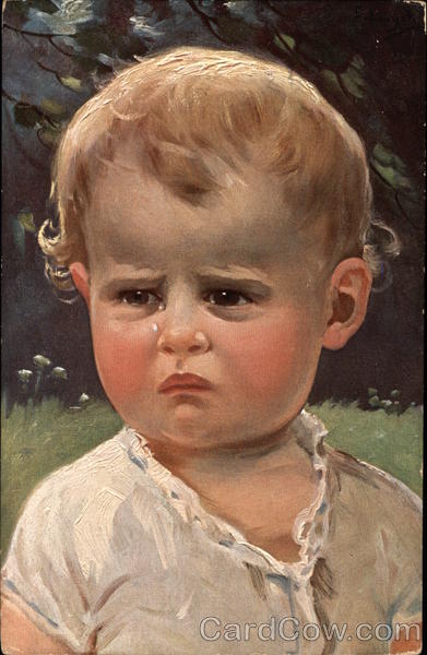 Portrait of Young Boy Crying Boys