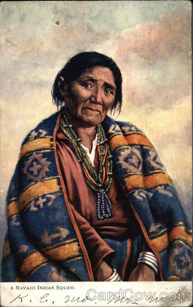 A Navajo Indian Squaw Native Americana