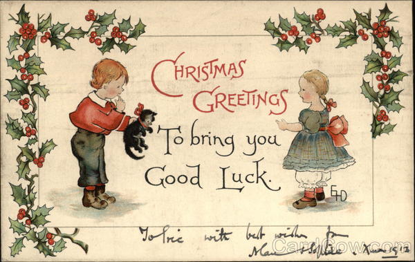 Christmas Greetings to Bring you Good Luck Children