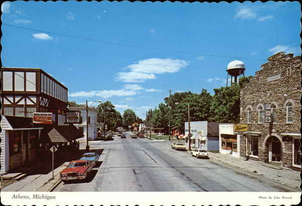 View of Main Street Athens, MI
