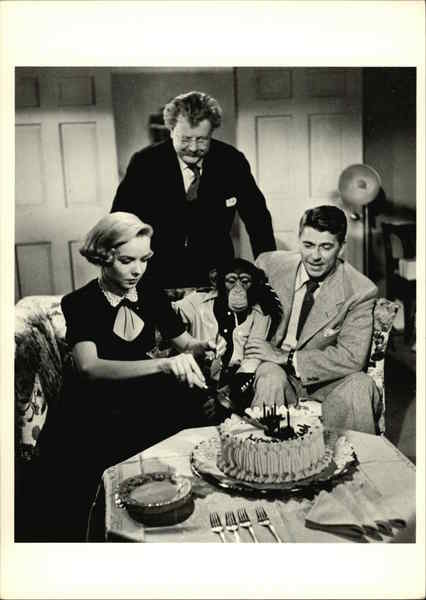 Ronald Reagan, Dianne Lynn, Walter Slezak and Bonzo Actors