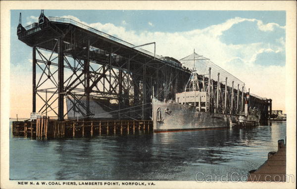 New N&W Coal Piers, Lamberts Point Norfolk, VA