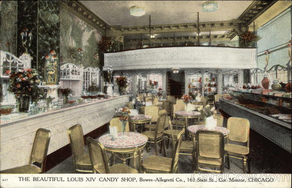 The Beautiful Louis XIV Candy Shop, Bowes-Allegretti Co Chicago, IL