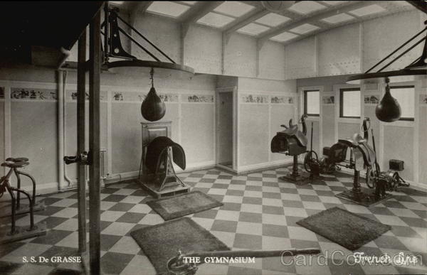 SS De Grasse - The Gymnasium - French Line Interiors
