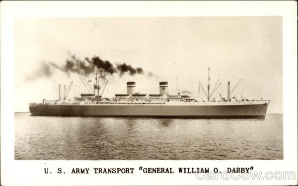 US Army Transport "General William O. Darby"