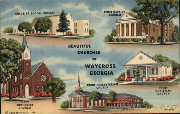 Beautiful Churches of Waycross Georgia
