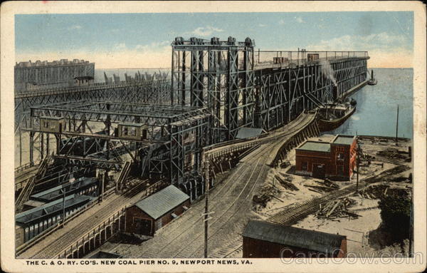 The C&O Ry Company's New coal Pier No. 9 Newport News, VA