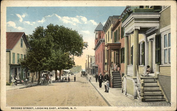View of Second Street, Looking East Athens, NY