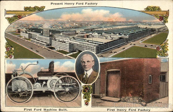 Present Henry Ford Factory - First Ford Machine Built - First Henry ...