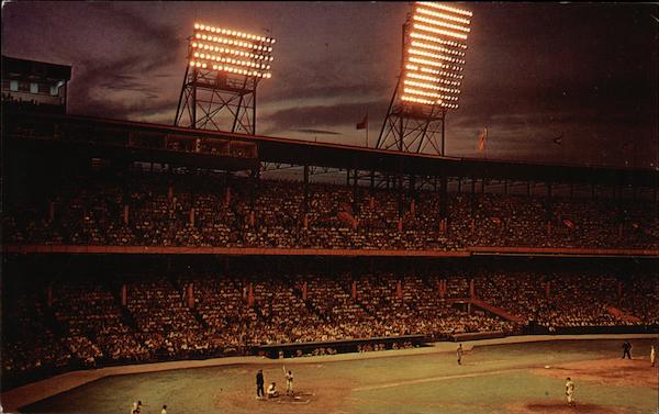 Busch Stadium at Night - "Home of the Cardinals" St. Louis, MO