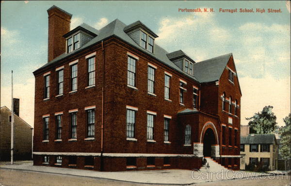Farragut School on High Street Portsmouth, NH