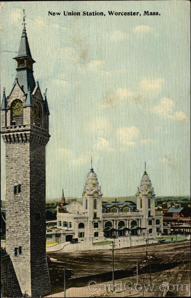Bird's Eye View of New Union Station Worcester, MA
