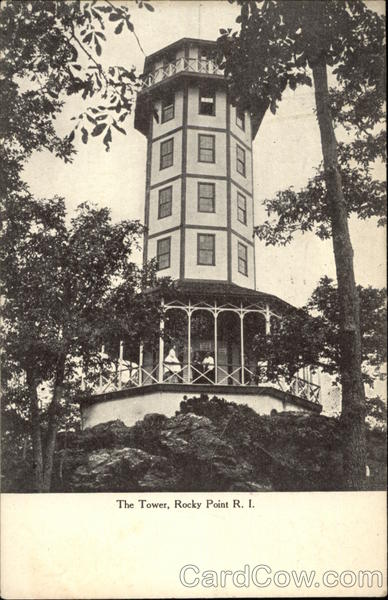 "The Tower" through the Trees Rocky Point, RI
