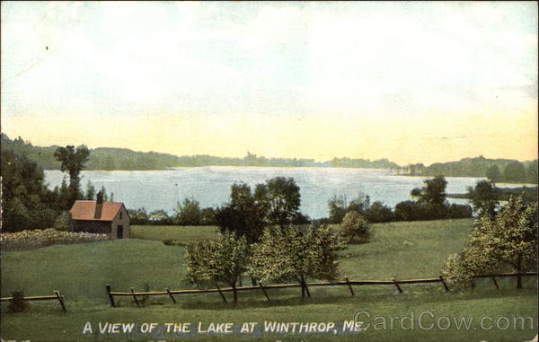 A View of the Lake Winthrop, ME
