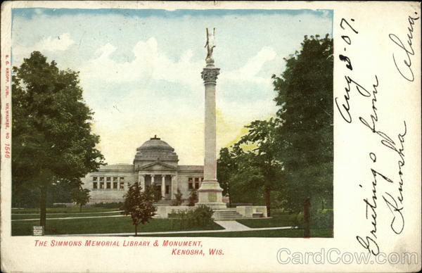 Simmons Memorial Library & Monument Kenosha, WI