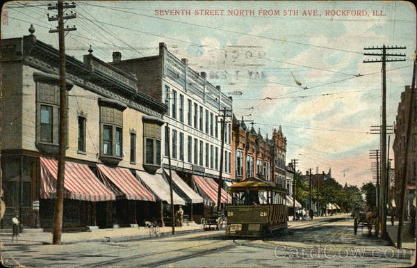 Seventh Street North from 5th Ave Rockford, IL