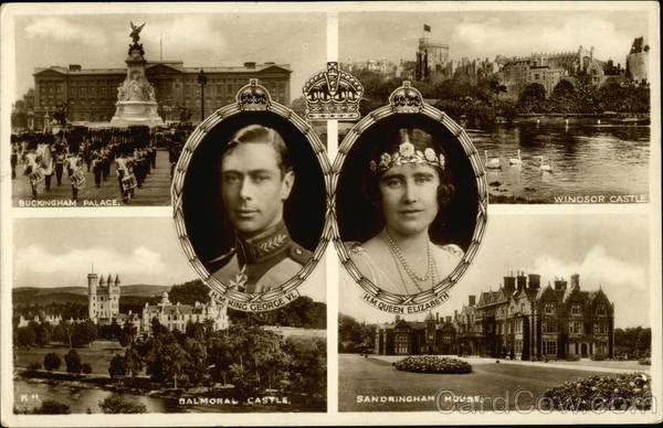 H.M. King George VI and H.M. Queen Elizabeth Royalty