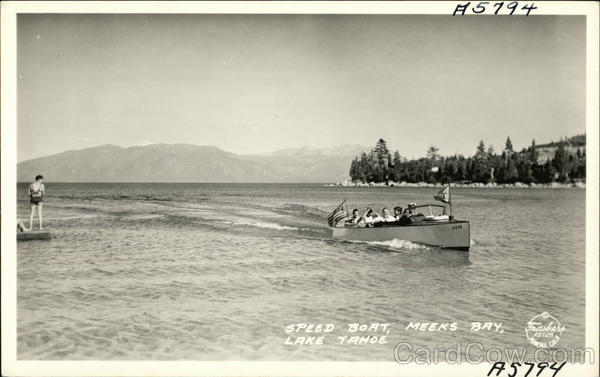 Speed Boat, Lake Tahoe Meeks Bay, CA