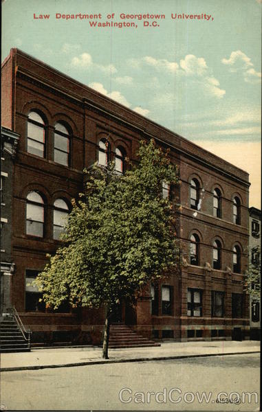 Law Department of Georgetown University Washington, DC Washington DC