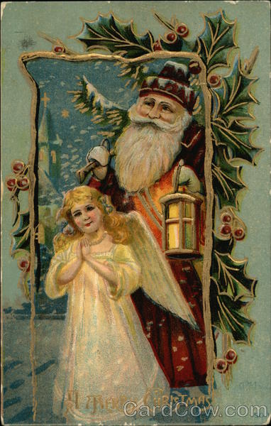 Angel and Santa Claus