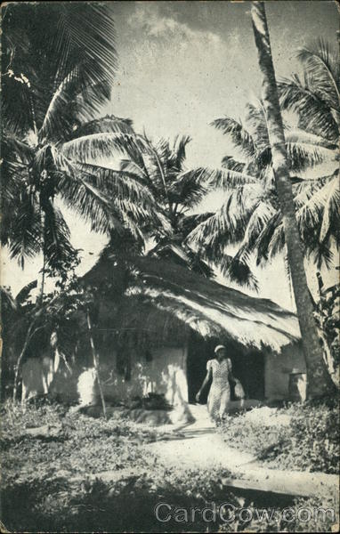 Indian hut, Couva, Trinidad, B.W.I Trinidad and Tobago Caribbean Islands