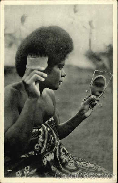 Fijian Combing Hair South Pacific