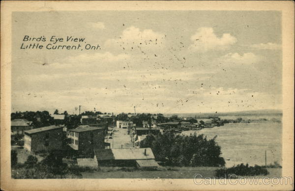 Bird's Eye View Little Current, ON Canada Ontario