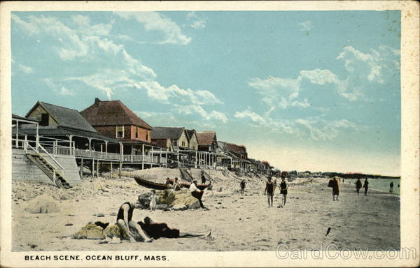 Beach Scene Ocean Bluff, MA