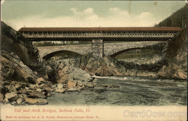 Toll and Arch Bridges Bellows Falls, VT