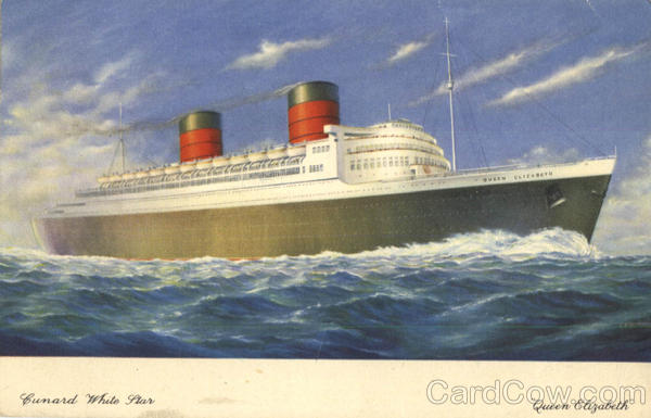 Cunard White Star Queen Elizabeth Boats, Ships