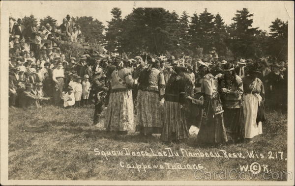 Squaw Dance, Lac Du Flambeau Reservation, Wis. 217 - Chippewa Indians ...