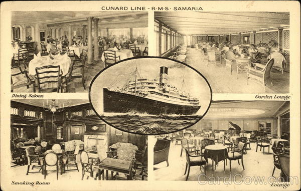 Cunard Line - R.M.S. "Samaria" Interiors