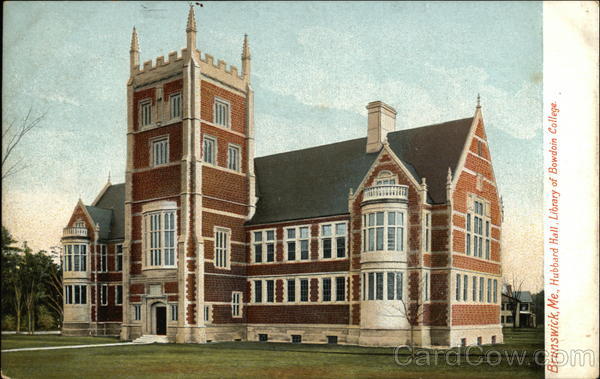 Hubbard Hall, Library of Bowdoin College Brunswick, ME