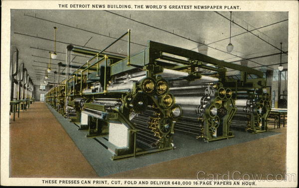 The Detroit News Building The World s Greatest Newspaper Plant Michigan the-detroit-news-building-the-world-s-greatest-newspaper-plant-michigan