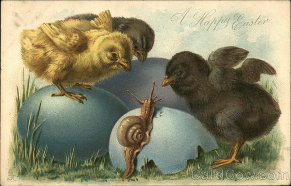 A Happy Easter With Chicks