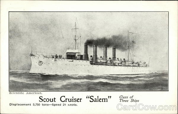 Scout Cruiser "Salem" Steamers