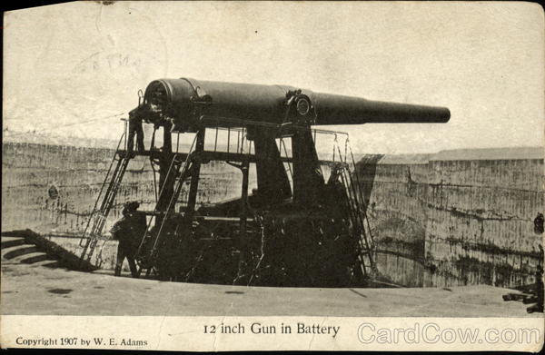 12 Inch Gun in Battery Military