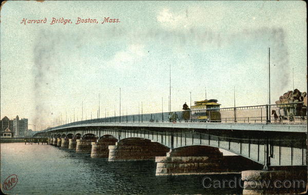 Harvard Bridge Water View Boston, MA