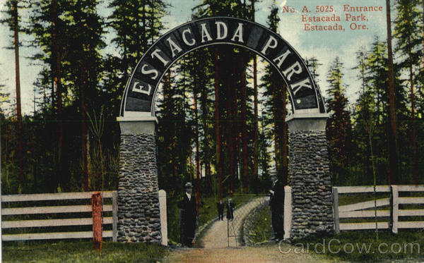 Entrance, Estacada Park Oregon