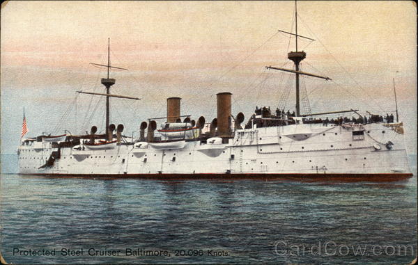 Protected Steel Cruiser Baltimore, 20.096 Knots Ships