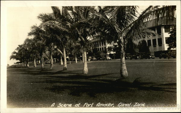 A Scene at Fort Amador, Canal Zone Panama