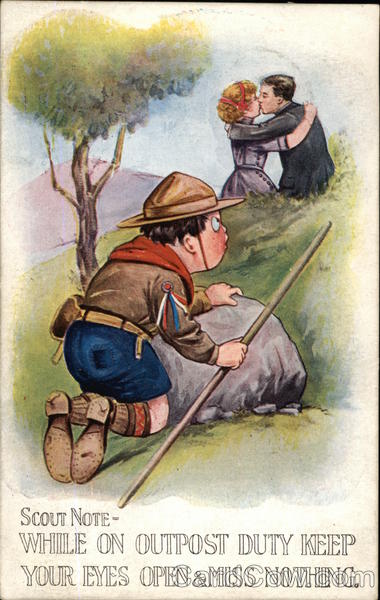 Scout Note - While on Outpost Duty Keep Your Eyes Open & Miss Nothing ...