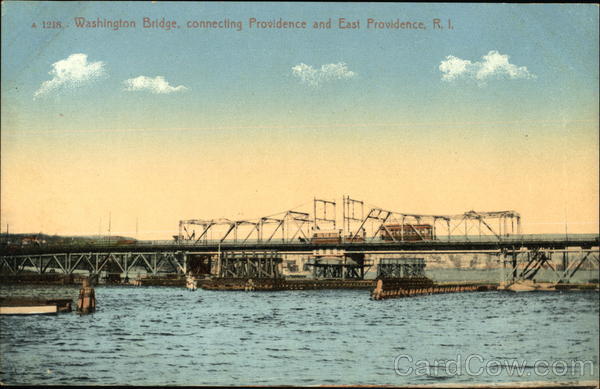 Washington Bridge Connecting Providence and East Providence Rhode Island
