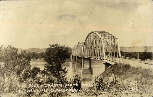 Free South Dakota State Bridge on Hiway #16 Chamberlain, SD